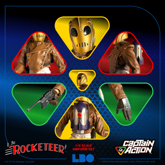 The Rocketeer 1/6 Scale Uniform Set – Compatible with Captain Action ...