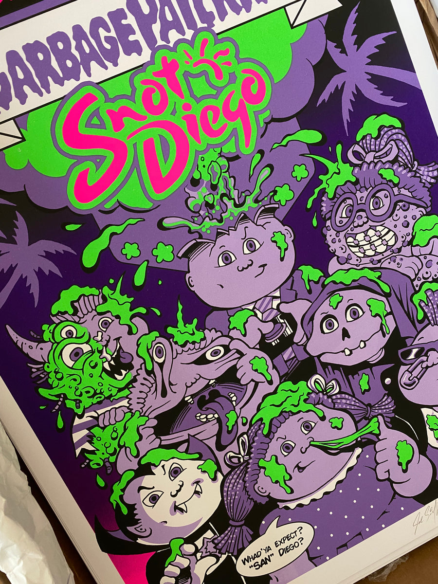 Garbage Pail Kids - SNOT DIEGO - Limited Edition Black Light Posters S ...